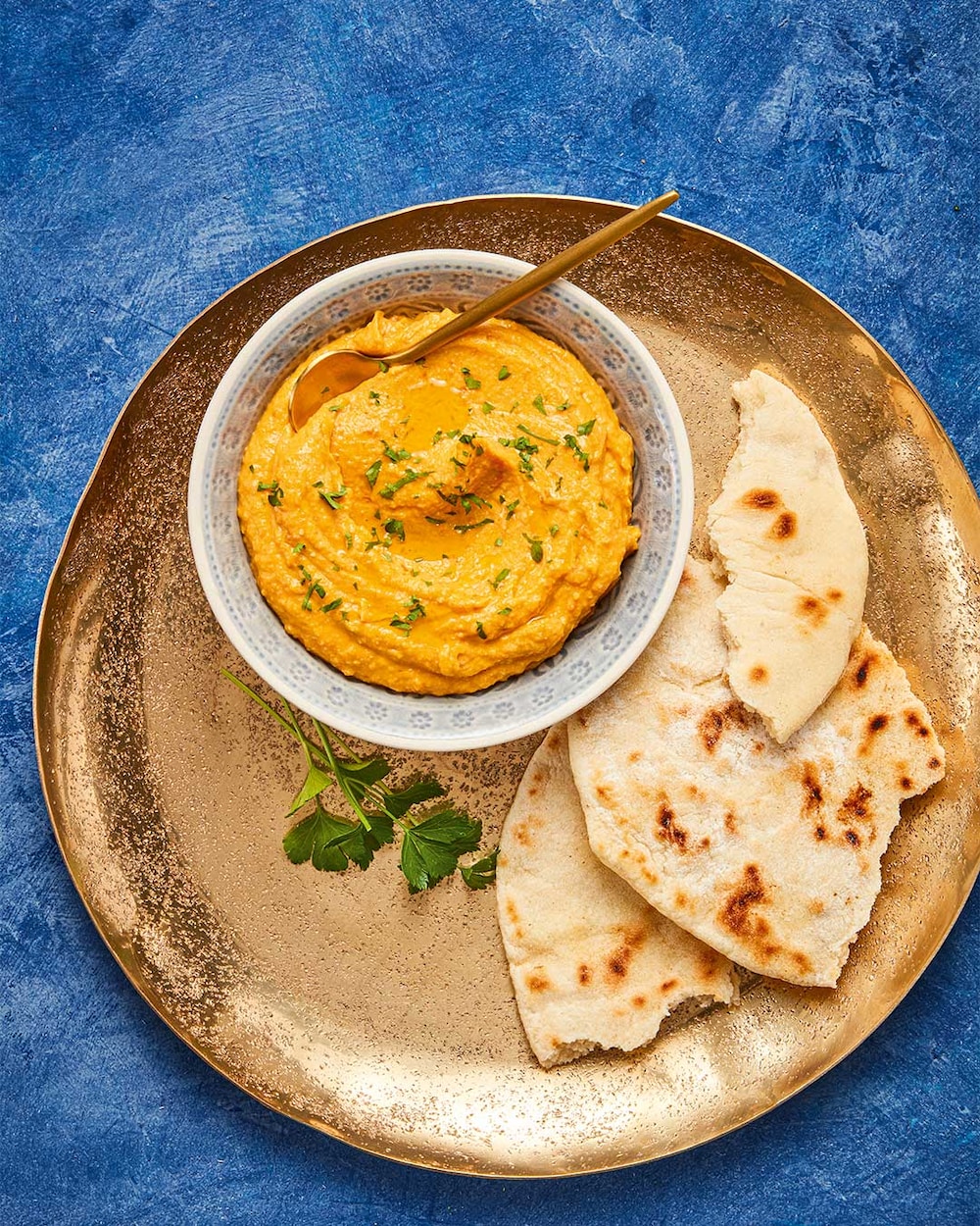 Kürbis Hummus mit Fladenbrot - einfaches Rezept | PENNY.de